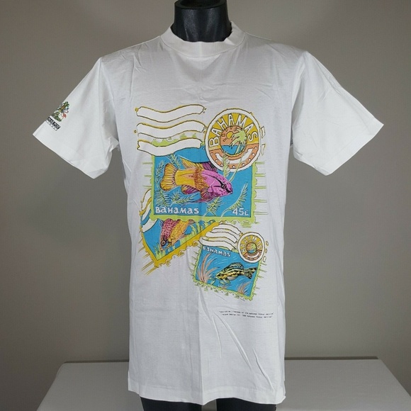Bahamas post Originals | Shirts | Vintage Bahamas Postage Stamp T Shirt ...